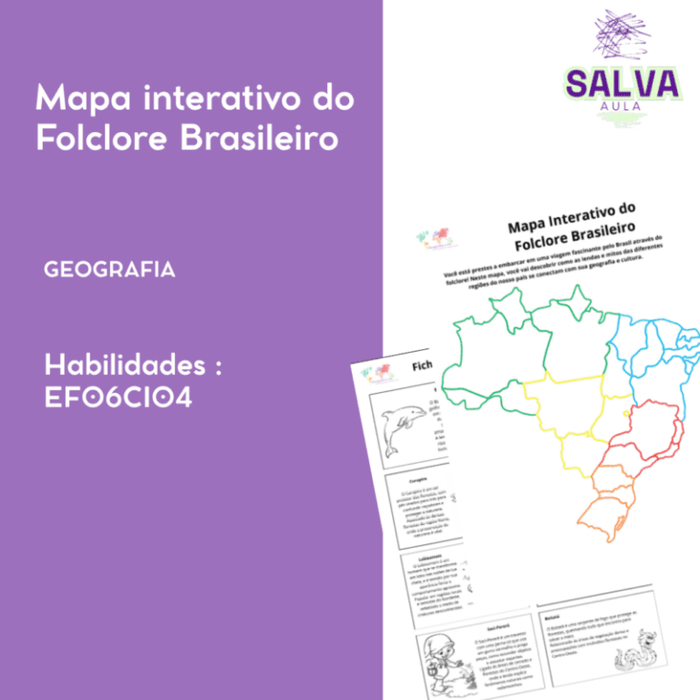 Mapa interativo do Folclore Brasileiro! - Salva Aula