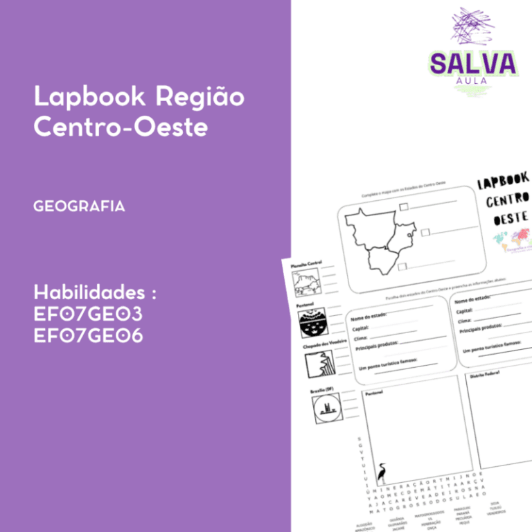 Lapbook Região Centro-Oeste! - Salva Aula